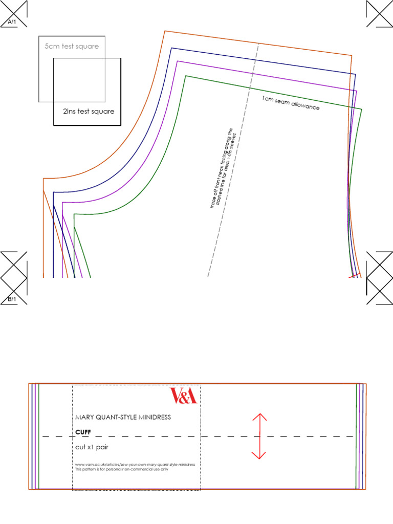 A4 Mary Quant-Style Minidress Pattern Sizes 16 18 20 22 | PDF | Clothing