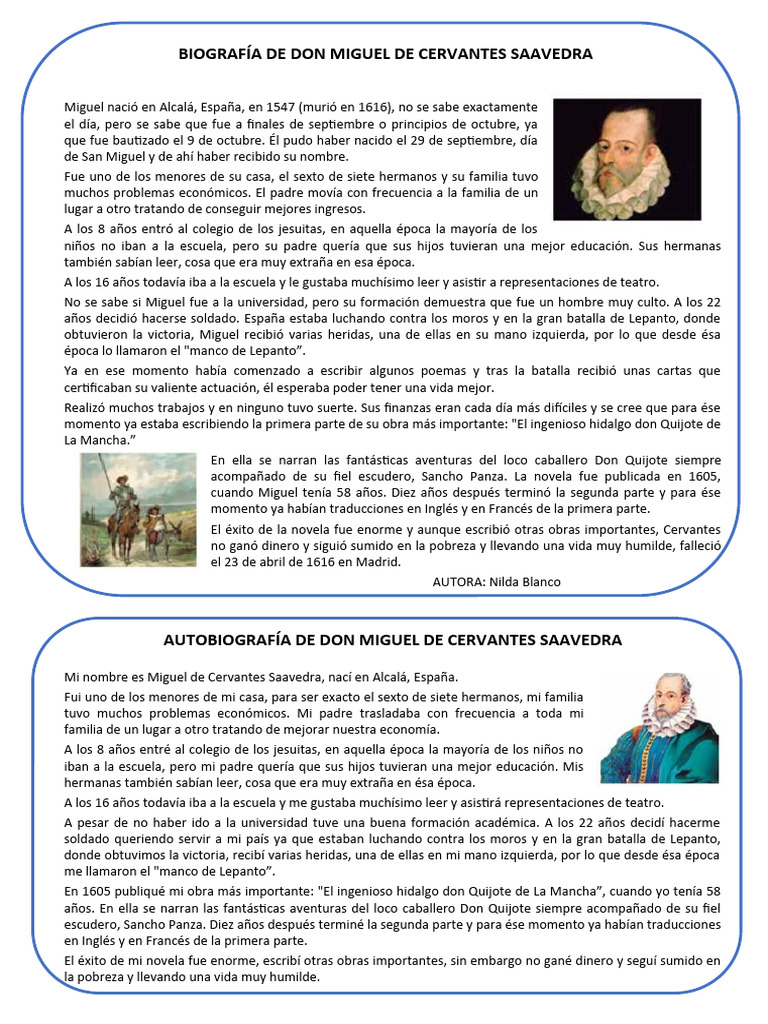 Ficha Com 15-04-24 | Descargar gratis PDF | Miguel De Cervantes | Don ...