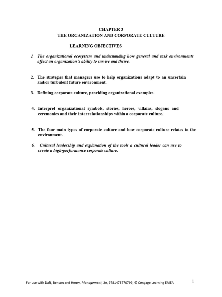 GEM7XA1 - Chapter 3 - Learning Objectives | PDF