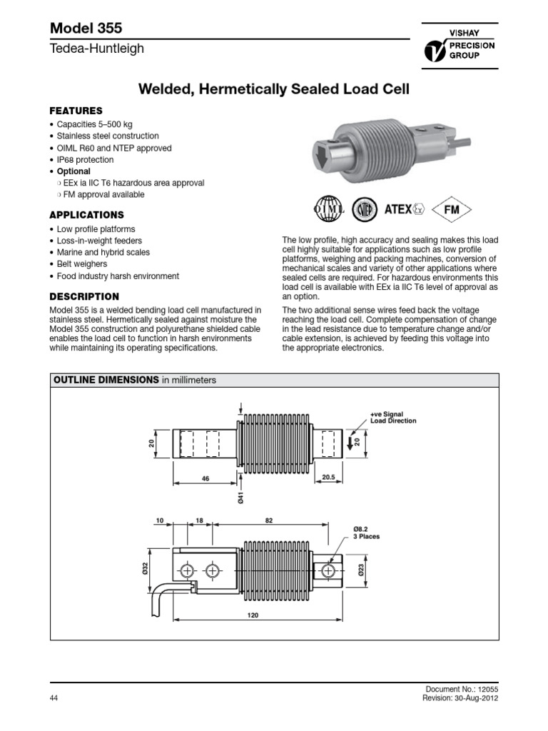 Model 355: Tedea-Huntleigh | Download Free PDF | Legal Liability ...