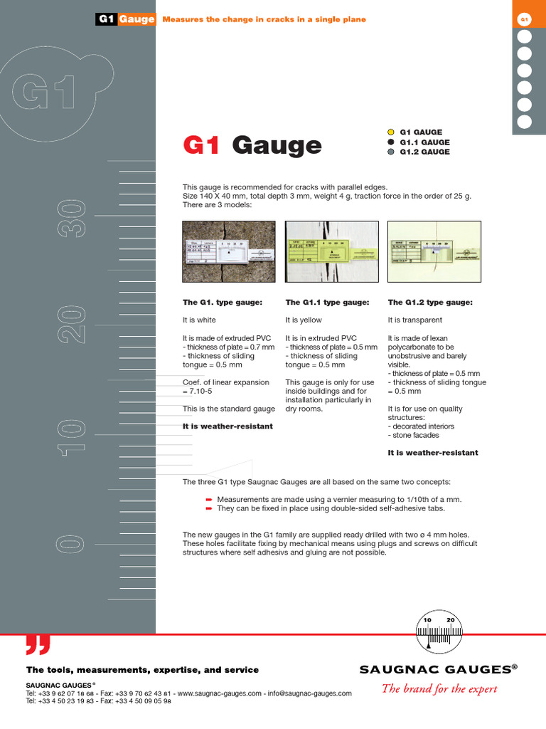 Saugnac Gauge G1 | PDF