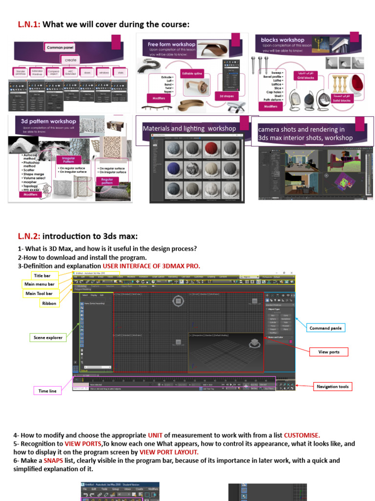 3DMAX | PDF | Autodesk 3ds Max | Menu (Computing)