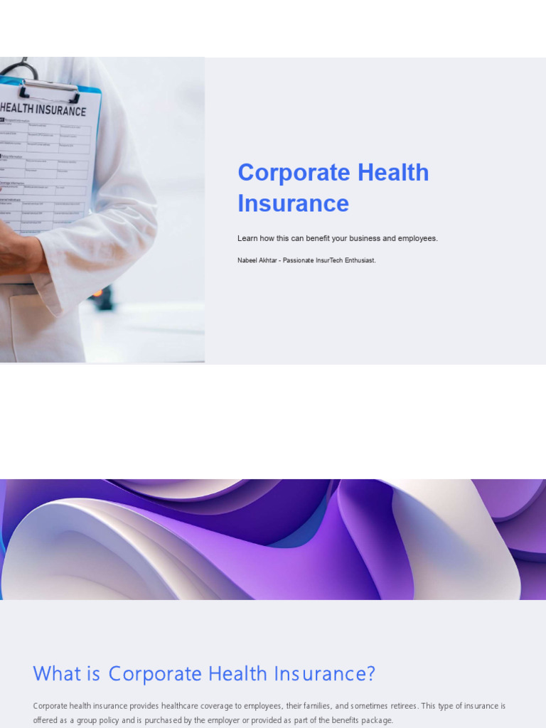 Corporate Health Insurance 1689829479 | PDF | Insurance | Employment