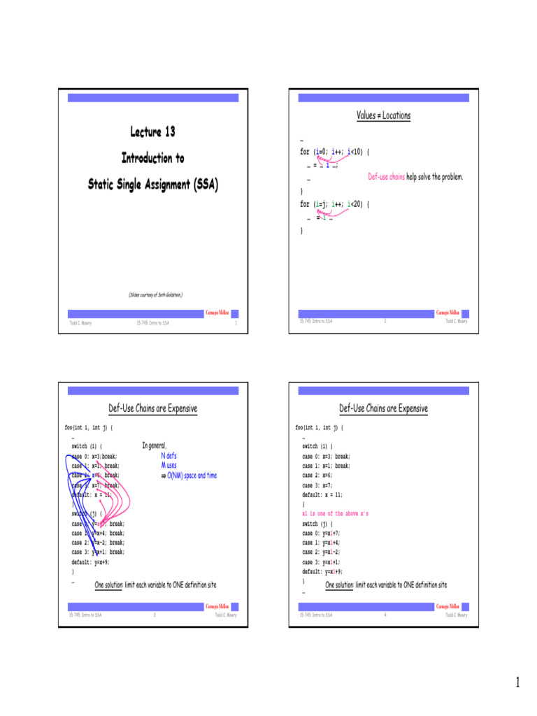 L13 SSA Concepts | PDF