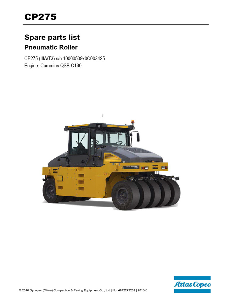 Partes Dynapac Cp275 | PDF | Engines | Brake