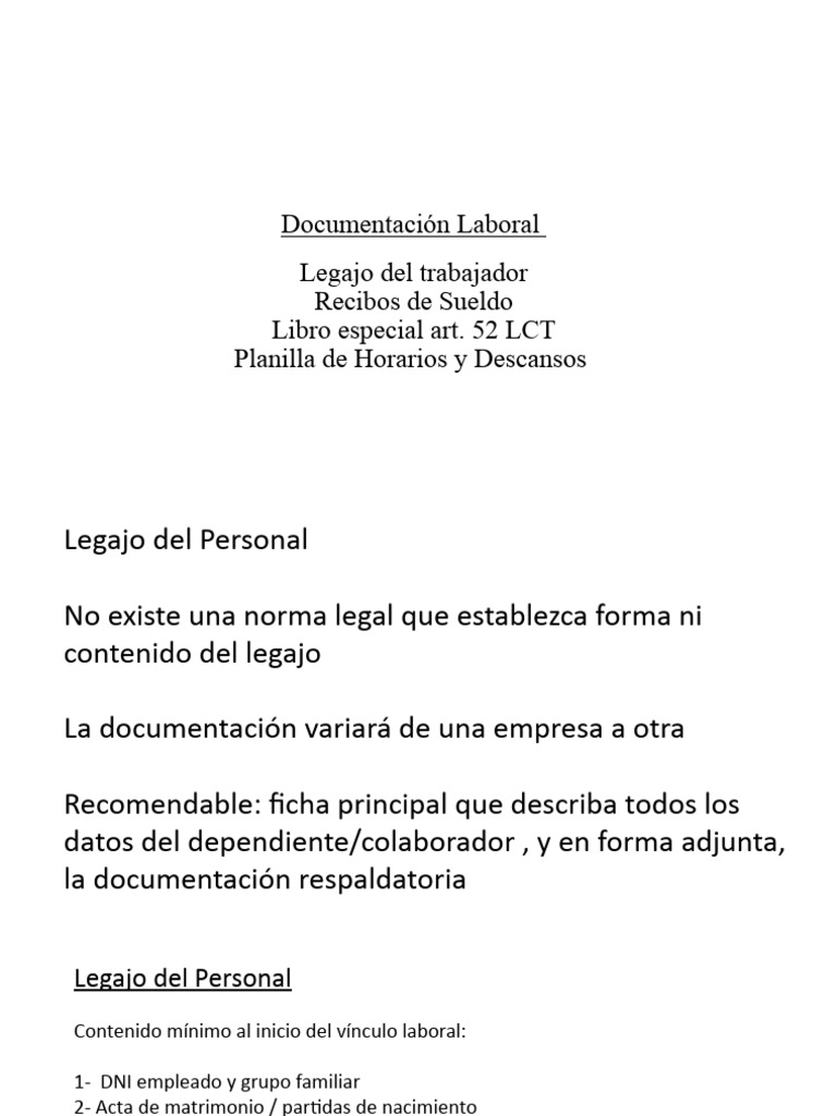 Documentación Laboral | PDF | Derecho laboral | Salario