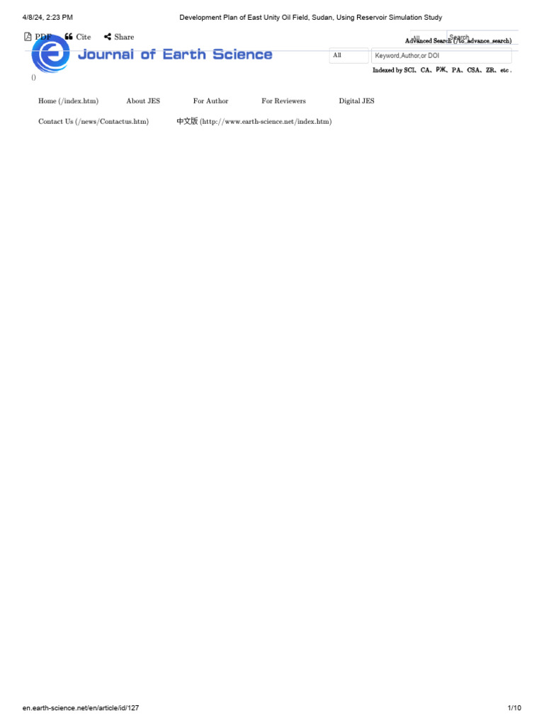 East Unity Oil Field Development Plan | PDF | Petroleum Reservoir ...