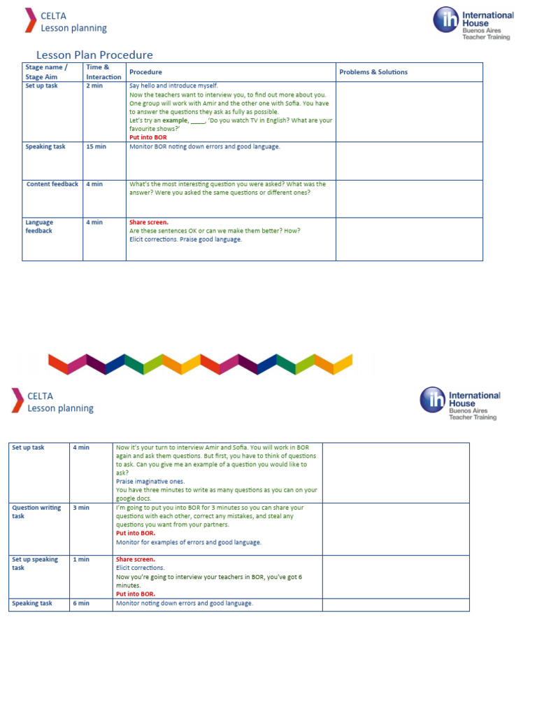 TP0 Lesson Plan | PDF | Cognitive Science | Learning