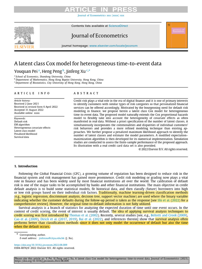 Article PFA | PDF | Linear Regression | Normal Distribution