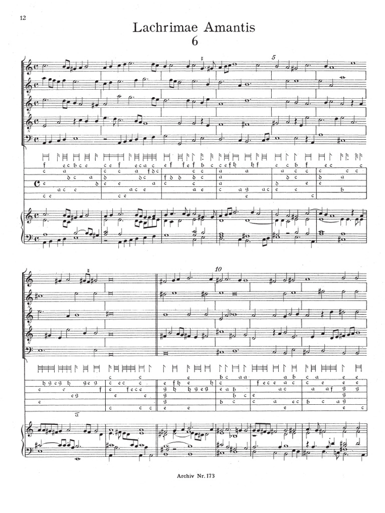 Dowland - Lacrimae Amantis | PDF