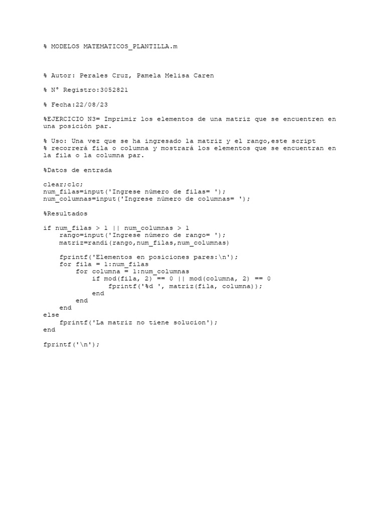PERALES TP03 EJ03 2023.m | PDF | Métodos y materiales de enseñanza