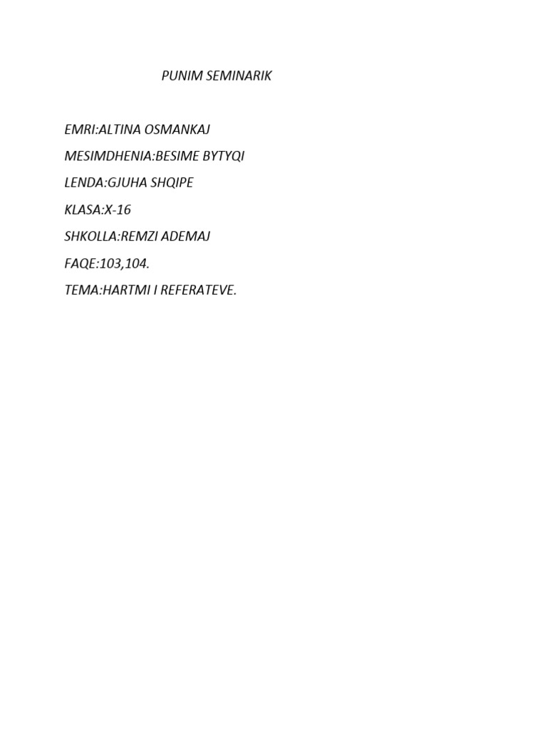 Punim Seminarik | PDF