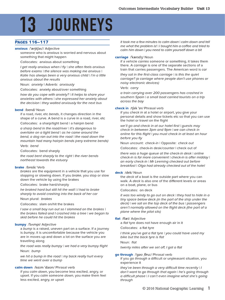 Outcomes Intermediate VocabBuilder Unit13 | PDF | Adjective | Asylum Seeker