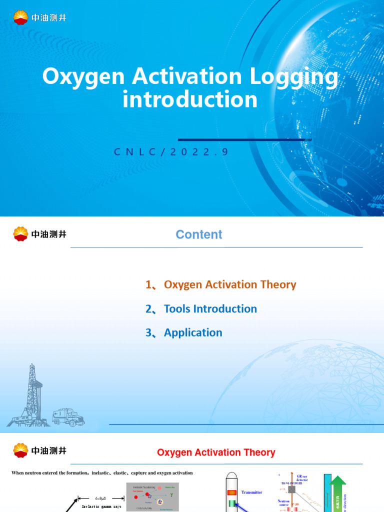 Oxygen Activation Logging Introduction | PDF | Gamma Ray | Neutron