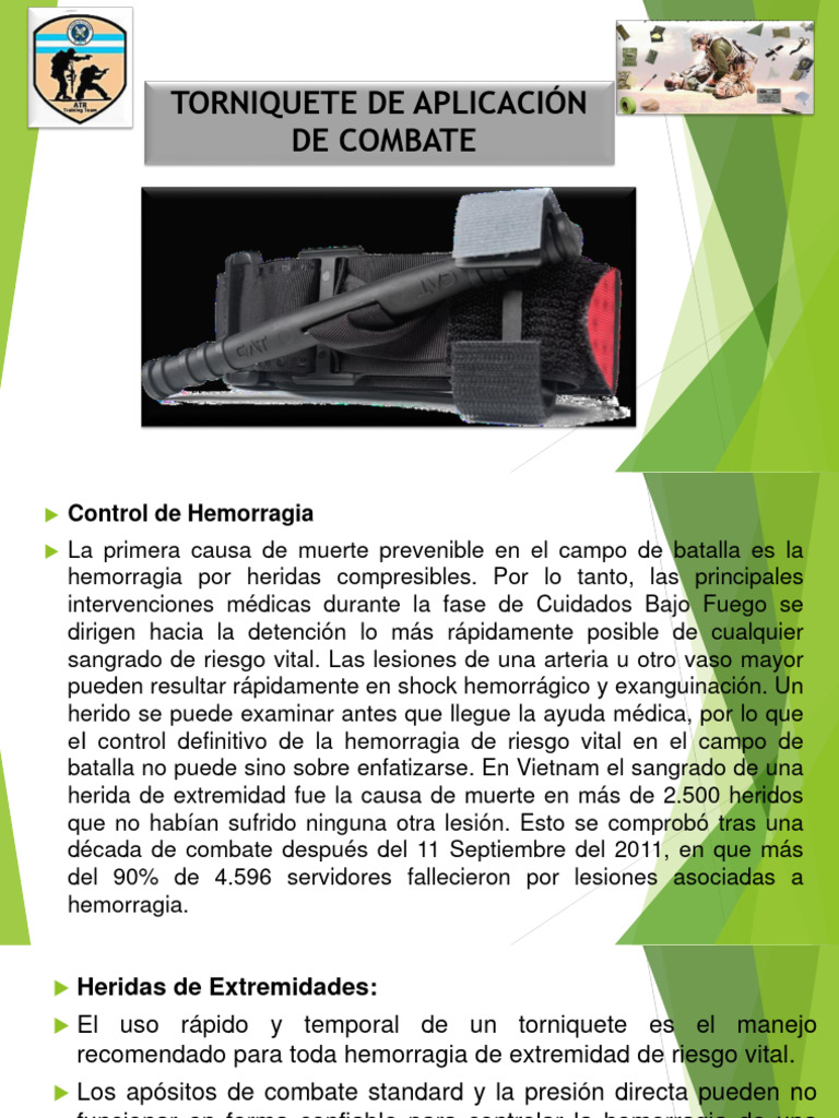 Torniquete de Aplicación de Combate | PDF | Sangrado | Causas de la muerte