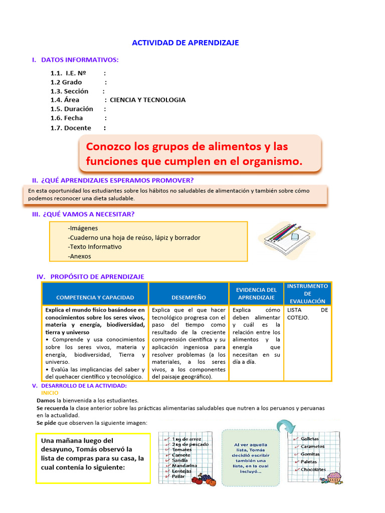 Alimentación y Ciencia en Aula | PDF | Alimentos | Evaluación