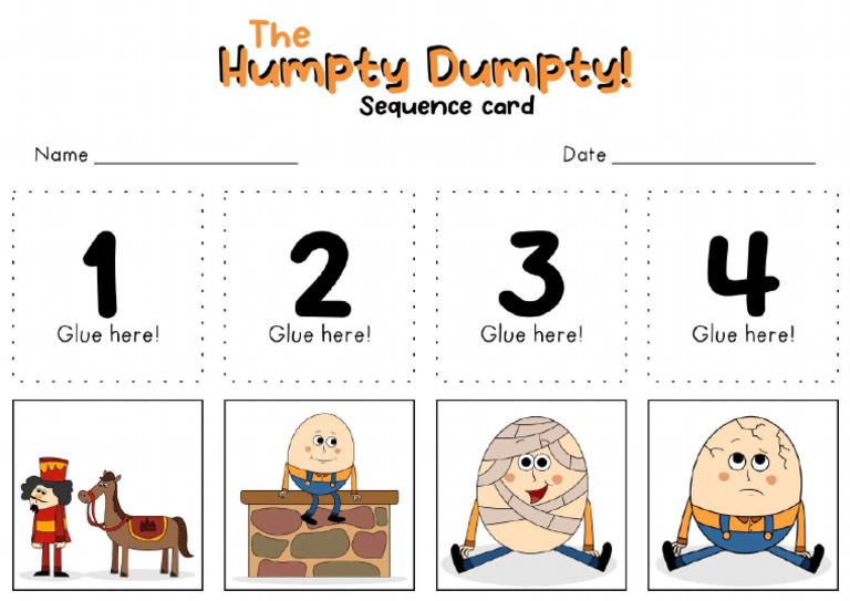 Humpty Dumpty Sequence Cards 167107 | PDF