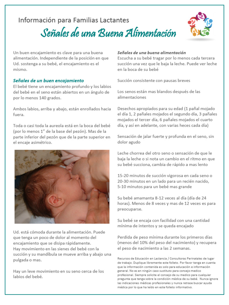Signs of a Good Feeding SPANISH | PDF