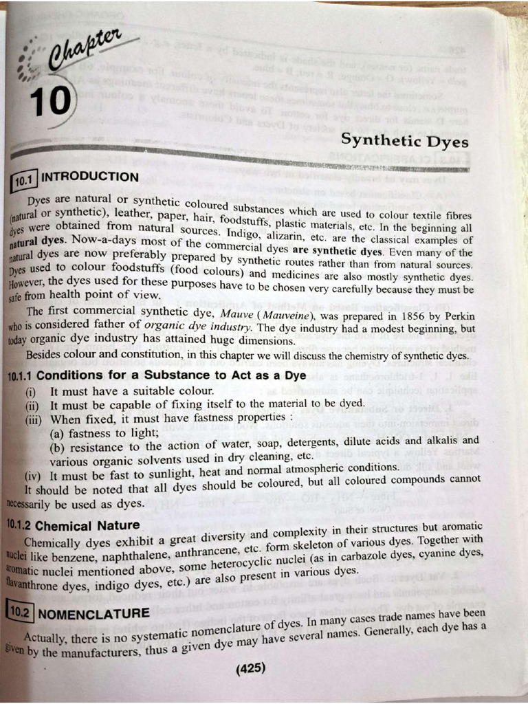 Synthetic Dyes | PDF