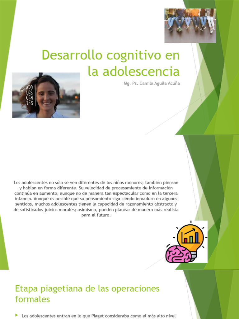 Desarrollo Cognitivo en La Adolescencia | PDF | Pensamiento | Desarrollo cognitivo
