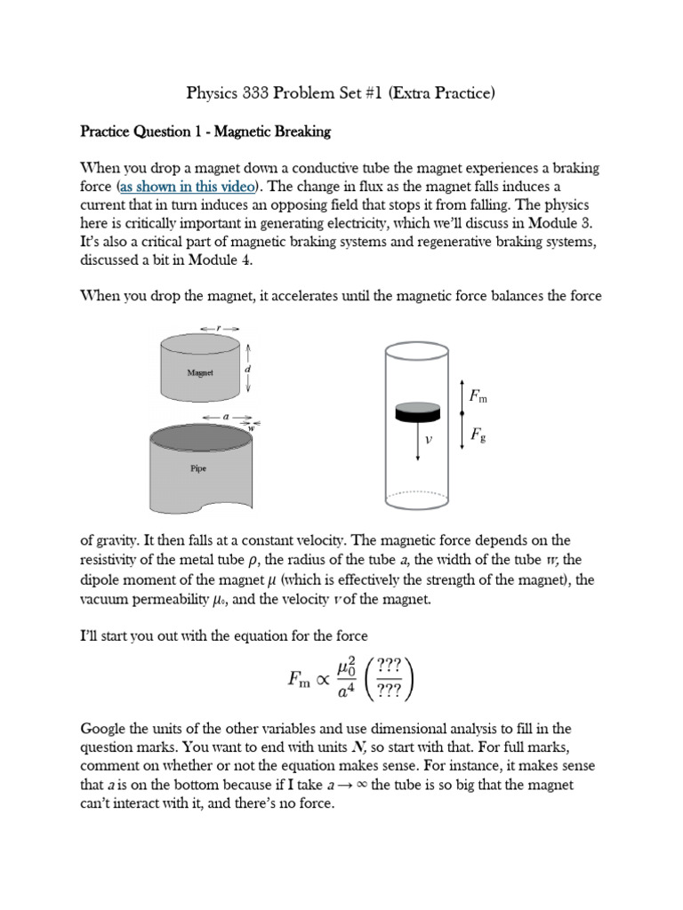 ProblemSet1 Extra | PDF | Science & Mathematics