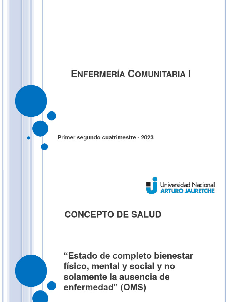 Clase 1 y 2 Comunitaria | Descargar gratis PDF | Asistencia sanitaria preventiva | Enfermería