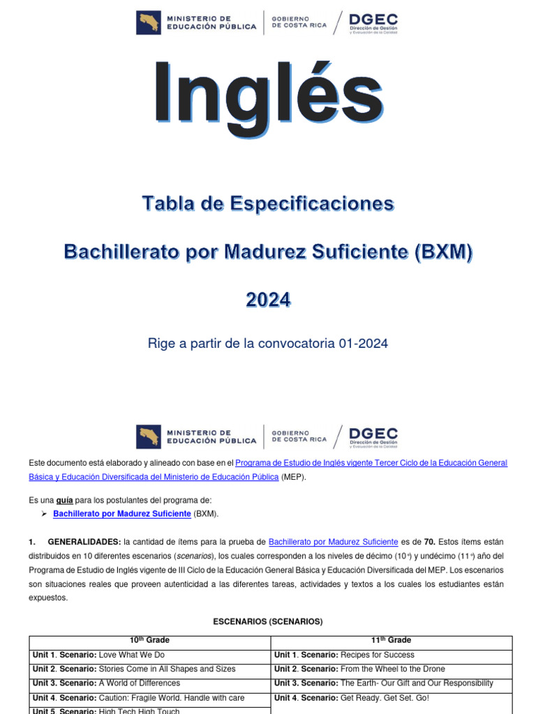 Ingles BXM 2024 1 | PDF