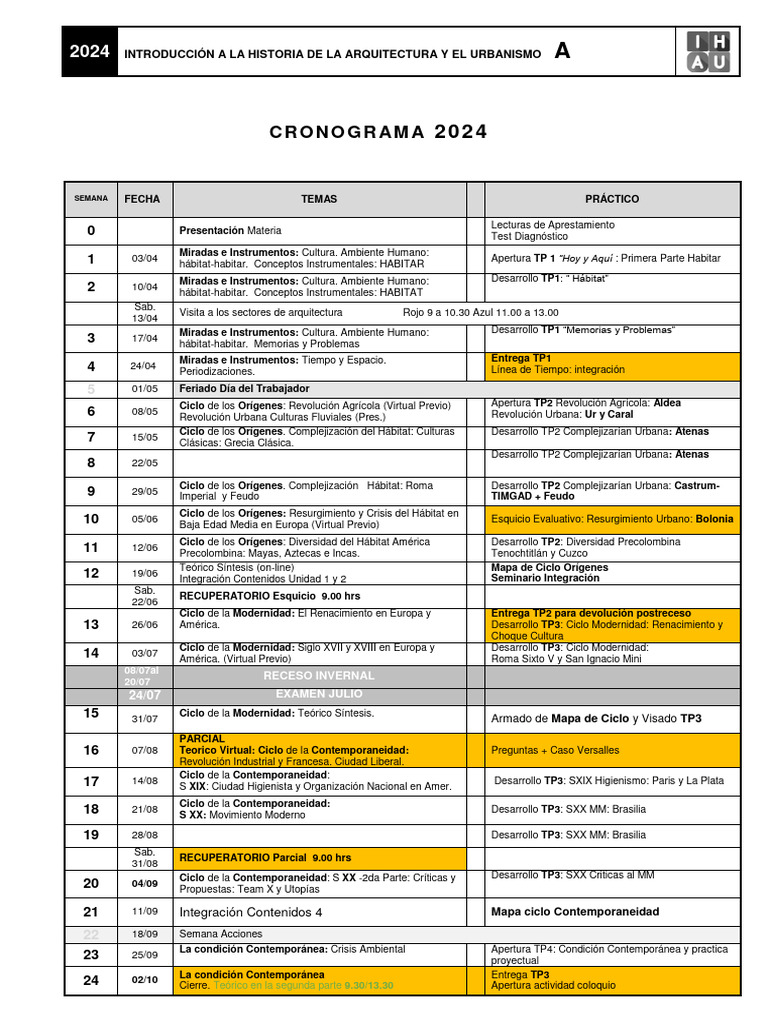 Crono Ihayu A 2024 Est | PDF