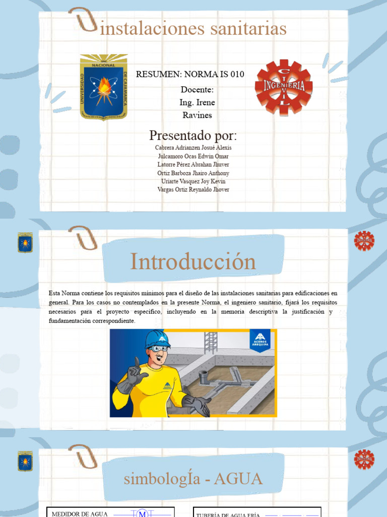 Instalaciones Sanitarias | PDF | Agua | Colector de aguas pluviales