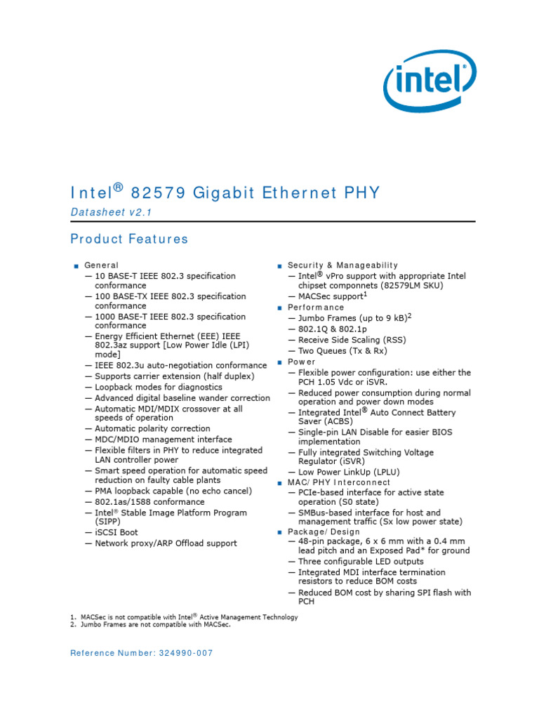 Gbe Phy Datasheet Vol 2 1 | PDF | Microsoft Windows | Electronic Oscillator