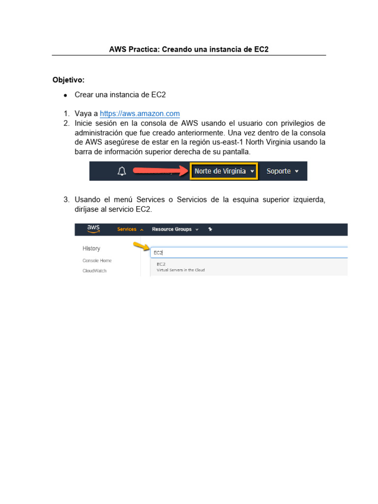 Practica 4 AWS Launch EC2 | PDF | Red de arquitectura | Redes de computadoras