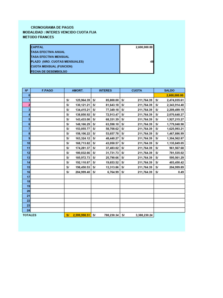 Hoja de Practica | PDF | Interés | Servicios financieros