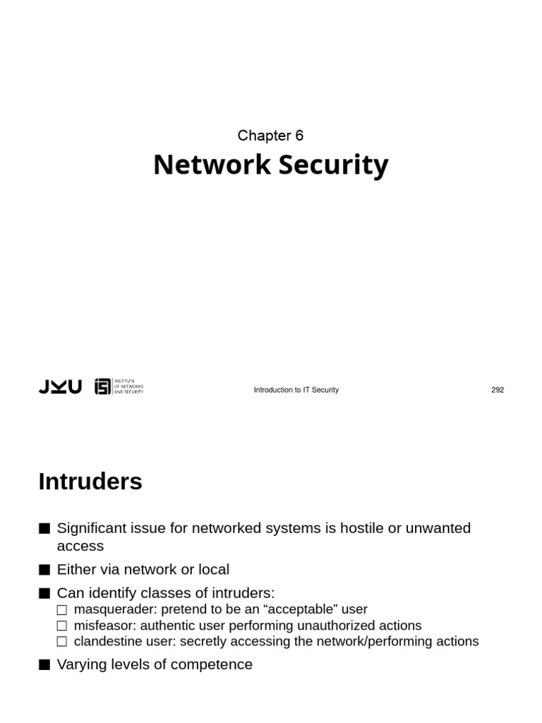 Understanding Network Intruders and Security | PDF | Denial Of Service Attack | Proxy Server