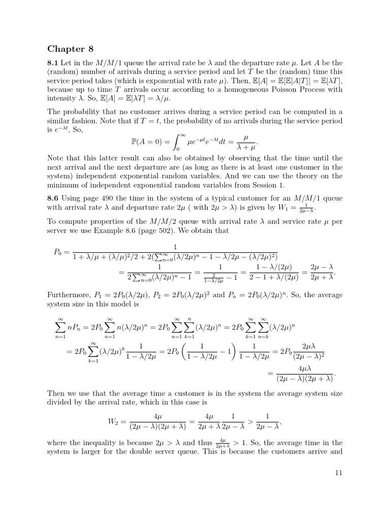 Queueing Theory-1 | PDF | Applied Mathematics | Mathematics
