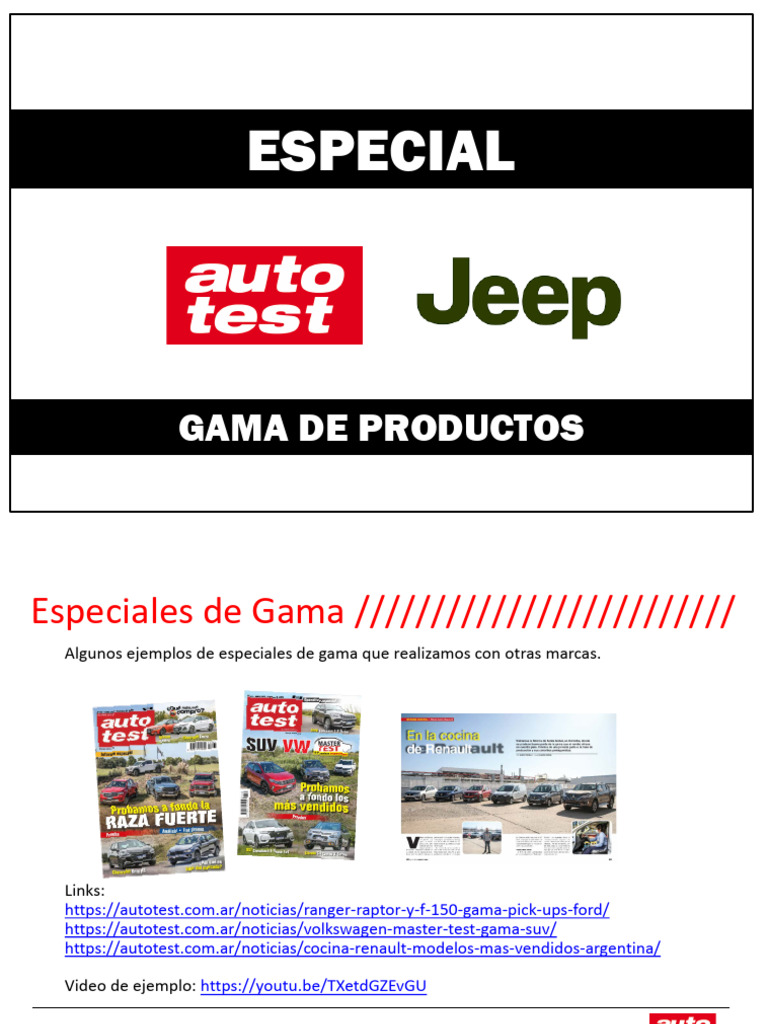 Producción Especial de Gama Jeep | PDF