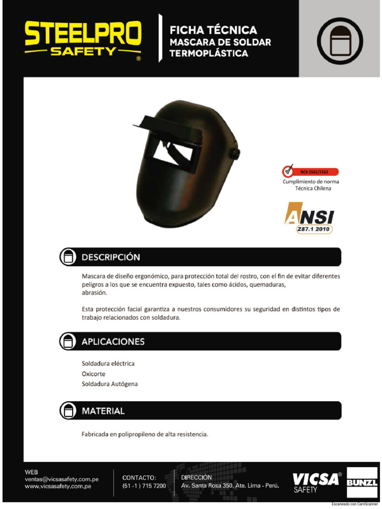 Mascara-Para-Soldar-Termoplastica-SteelPro | PDF