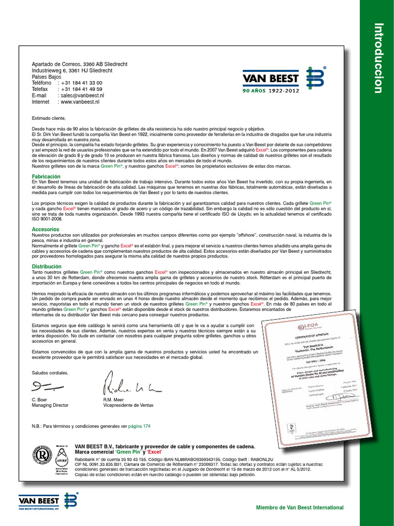 Van - Beest - Catalogo - Completo (Español) | PDF | Acero | Cad automático
