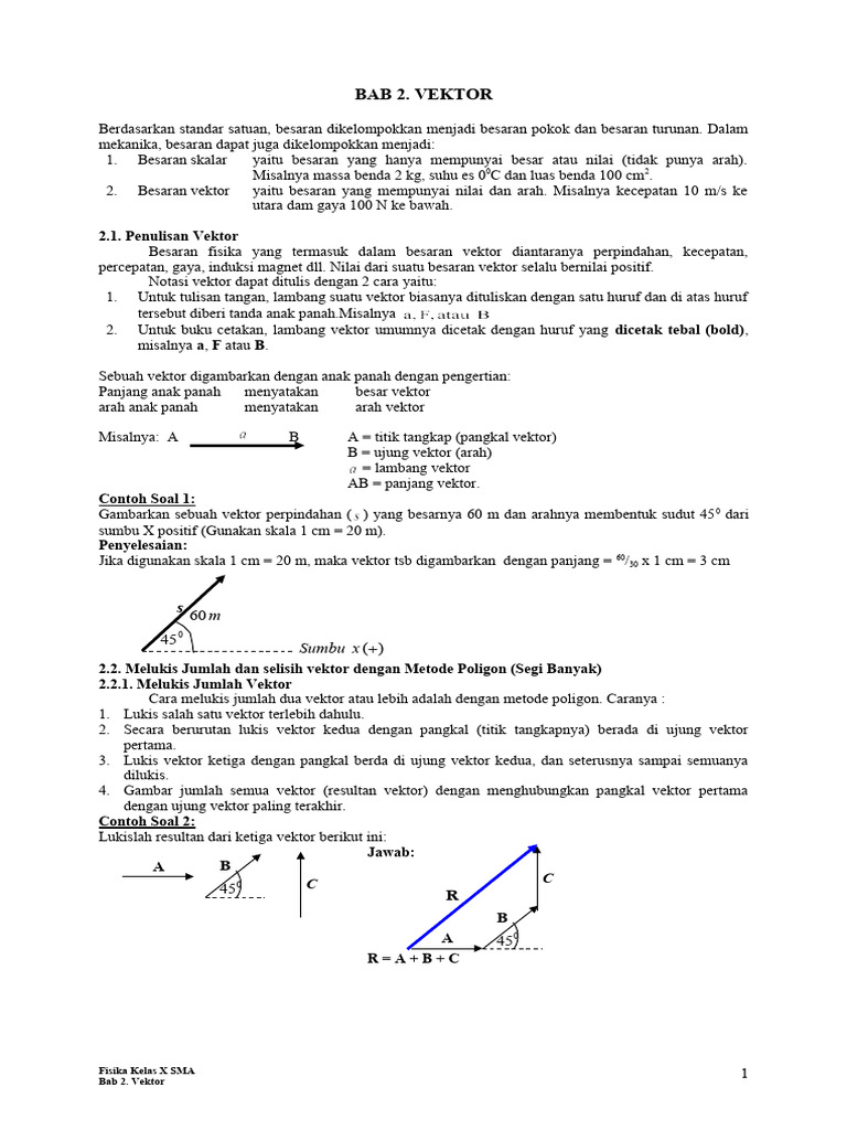 BAB 2. Vektor | PDF