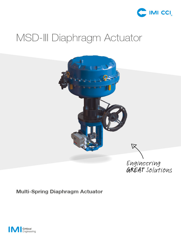 IMI CCI Product MSDlll-actuator AW Dig | Download Free PDF | Actuator | Manufactured Goods
