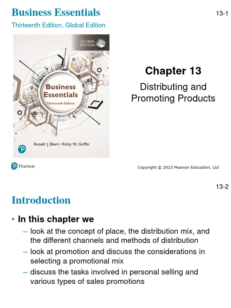 Business Essentials: Distributing and Promoting Products | PDF | Sales ...