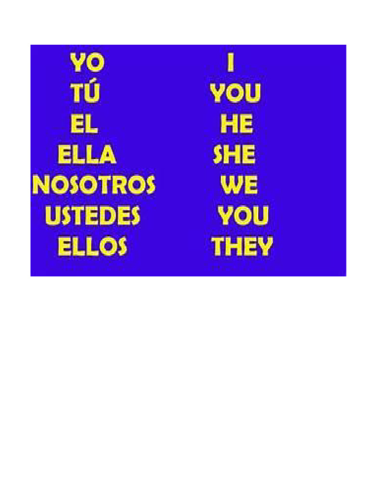 Pronombres | PDF