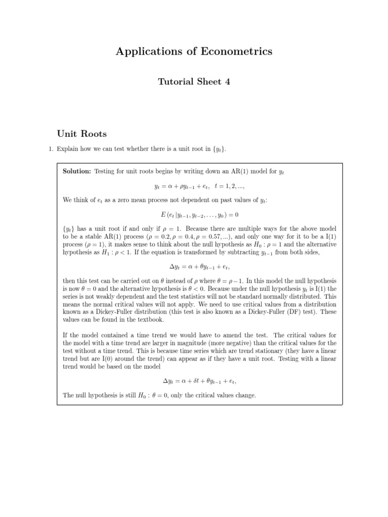 Solutions 4 | PDF | Mathematical And Quantitative Methods (Economics) | Teaching Mathematics