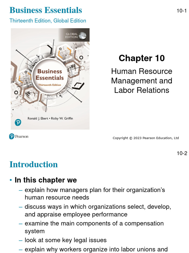 Business Essentials: Human Resource Management and Labor Relations ...