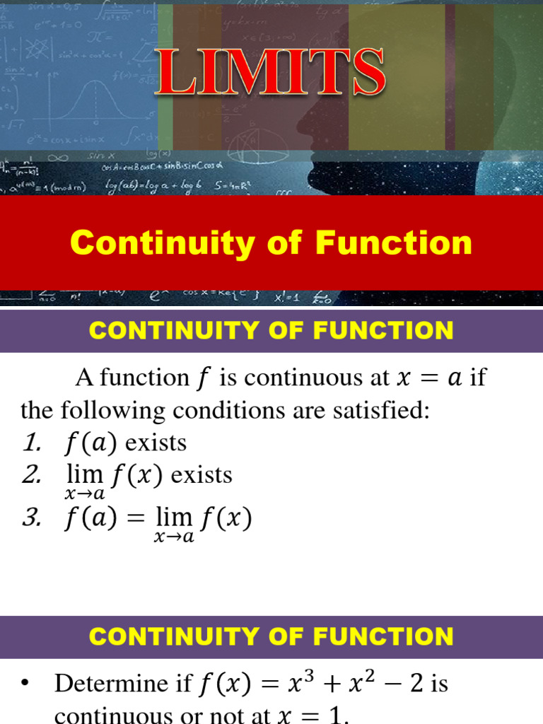 Bascal 11 3Q 3 Continuity Tangent Line | PDF | Mathematical Analysis | Mathematical Physics