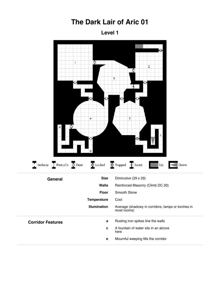 The Dark Lair of Aric 01 | PDF | Dwarf (Dungeons & Dragons)