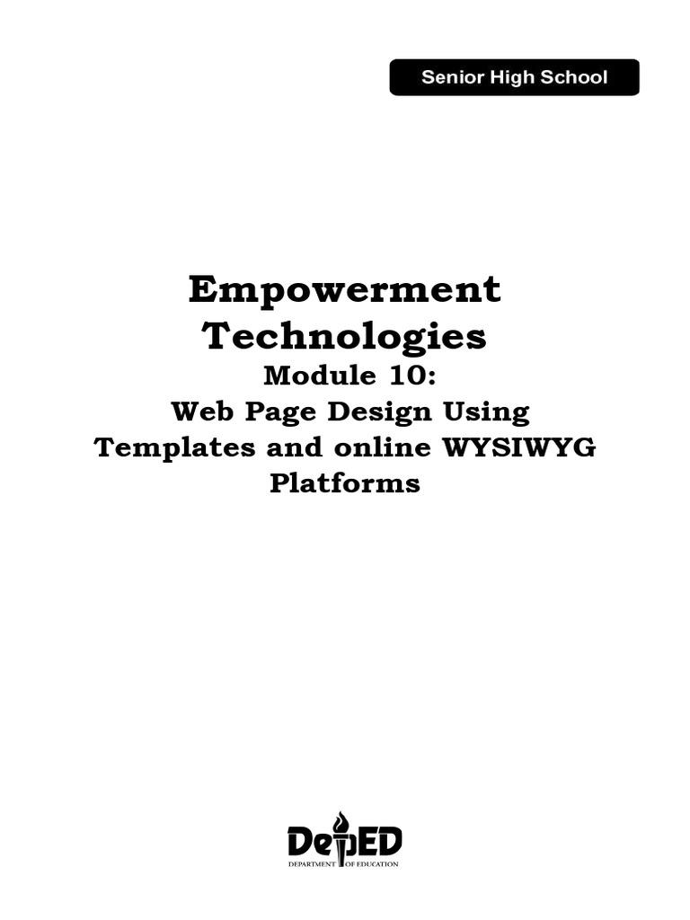 Module-10 WebpageDesigning UsingTemplates | PDF | Websites | World Wide Web