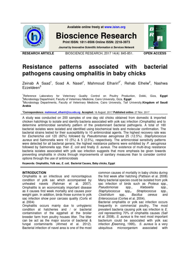 Resistance Patterns Associated With Bacterial | PDF | Antimicrobial ...
