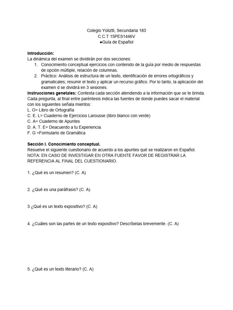 Guía Español | PDF | Idiomas | Estudios de idiomas extranjeros