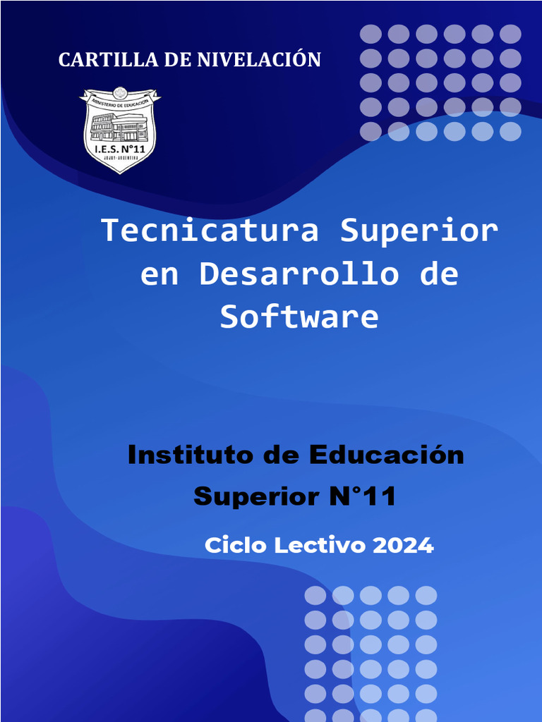 Cartilla de Tecnicatura en Desarrollo de Software-Version Definitiva | PDF | Hardware de la ...