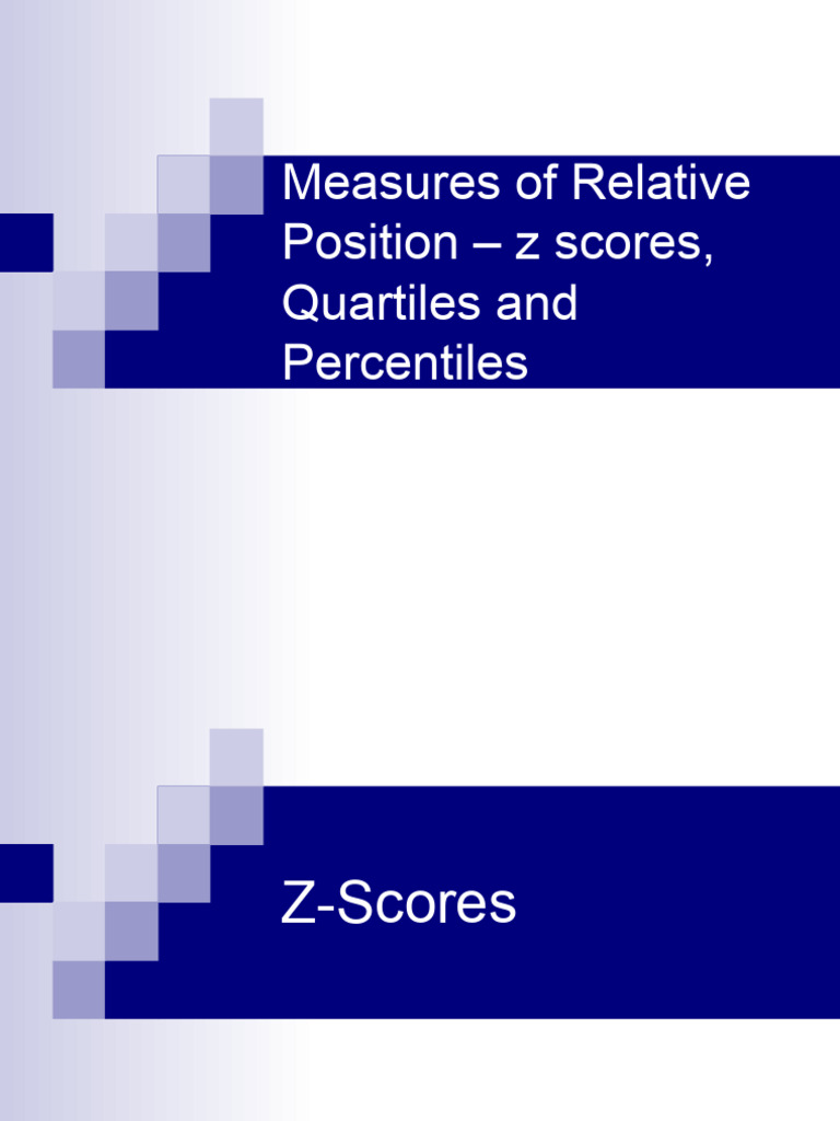Z-Scores, Quartiles, and Percentiles Guide | PDF | Standard Score | Mean